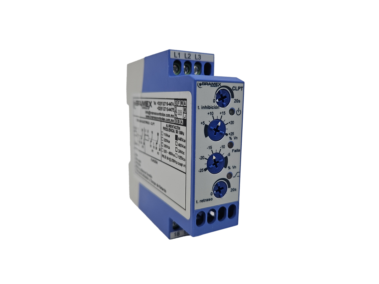 Protector de fase 440V trifasico Bramex – Grupo Mereti